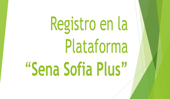 Registrarse en SOFIA Plus